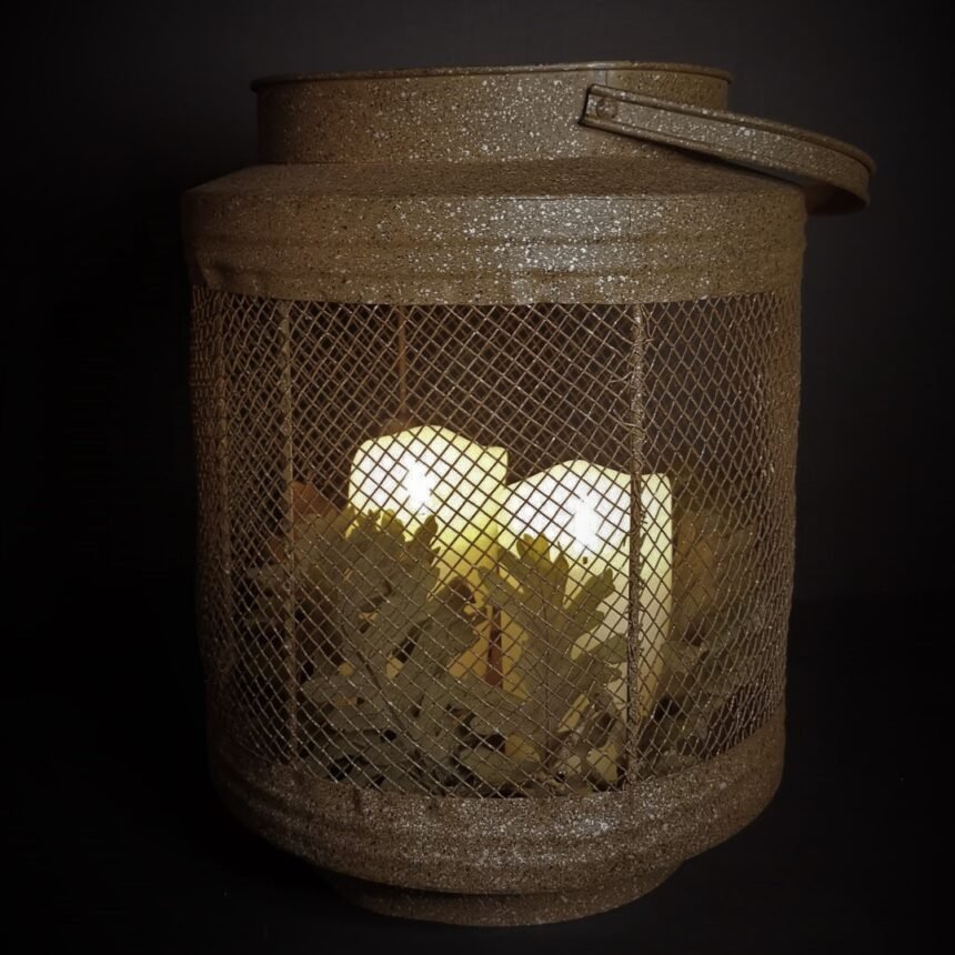 Metalen gaas lantaarn » Betaalbare & Sfeervolle Woondecoratie